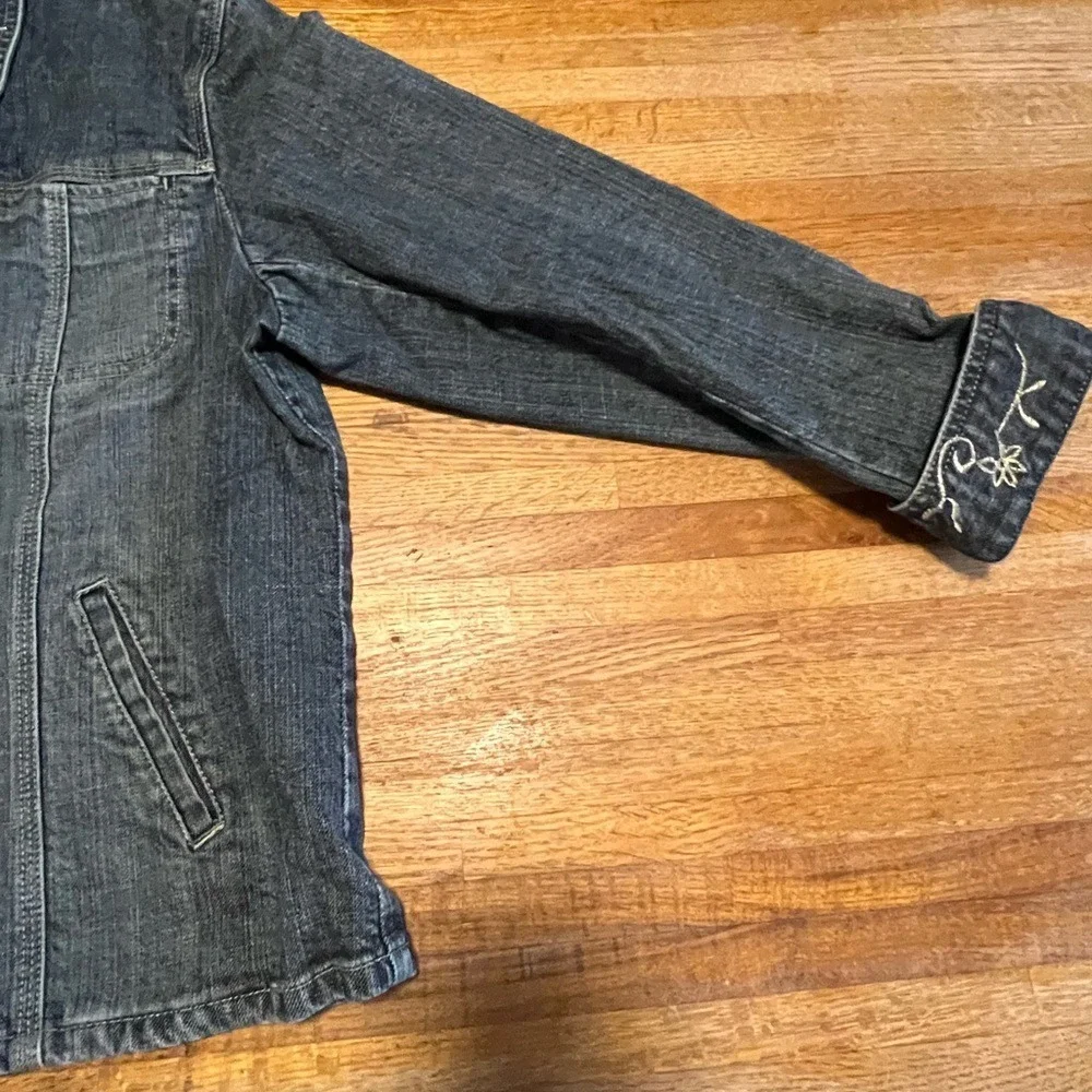 Chico's | Jackets & Coats | Chicos Platium Women Sz 2 Denim Blue ...